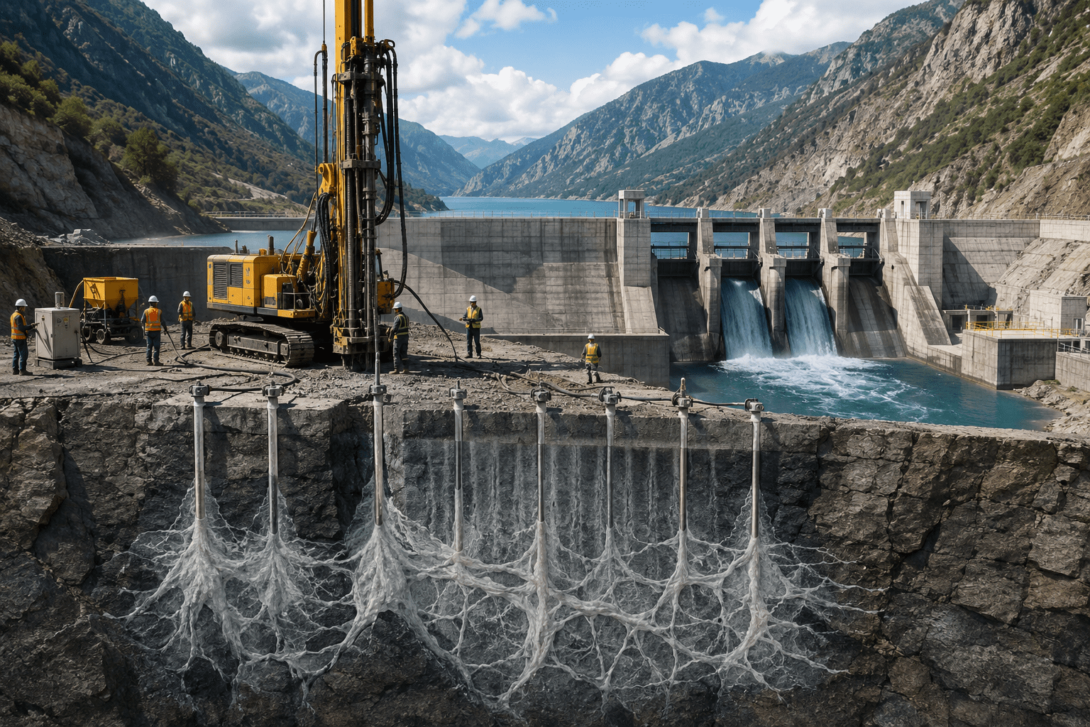 Hydro Project Grouting and Dam Foundation Improvement